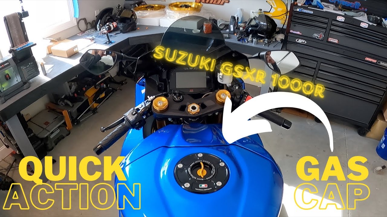 Quick action gas cap on GSXR 1000R! How to! - YouTube