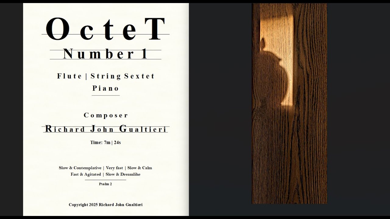 'OCTET' - 'Number 1' - Flute | String Sextet | Piano - Richard John ...
