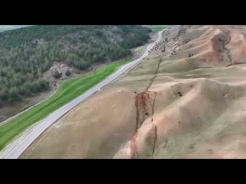Drone Footage of Doğu Anadolu Fay Hattı | Anatolian Fault Line-Kemal Kılıçdaroğlu- Turkey Earthquake