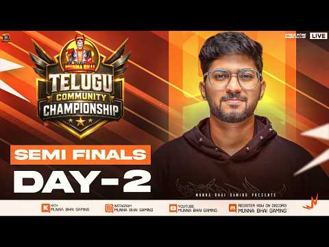 Semi Finals Live (Day 2) 🔥 MBG x Telugu Community Championship -   FreeFire Telugu Live #MBG