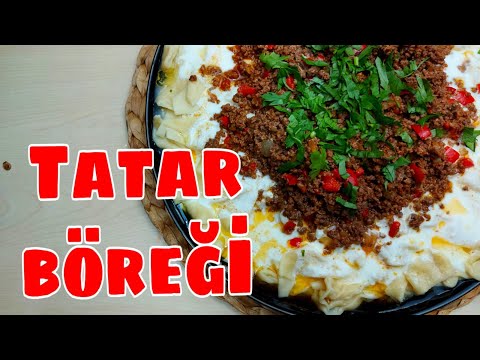 TATAR BÖREĞİ | Meşhur Kolay Şipşak Üşengeç Tepsi Tatar Mantısı  Tarifi Yapılışı Nasıl Yapılır