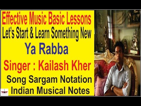 Ya Rabba || Song Sargam Notation || Indian Musical Notes || By Tony S ...