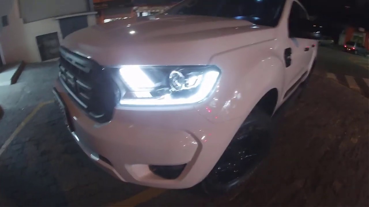 FORD RANGER XLS 2020 PERSONALIZADA COM FARÓIS DE LED MUSTANG + PNEUS AT ...