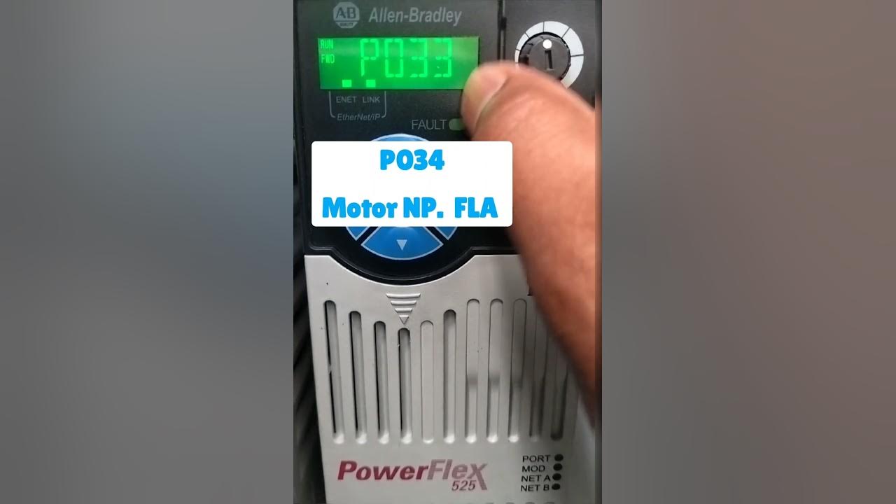 Power flex 525 basic program | Power flex 525 parameters setting | Power flex 525 VFD | PF 525 ...