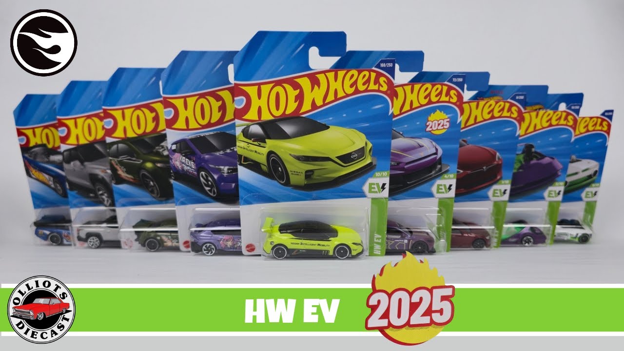 Hot Wheels HW EV 2025 - Including the Treasure Hunt Nissan Leaf Nismo RC_02 - YouTube