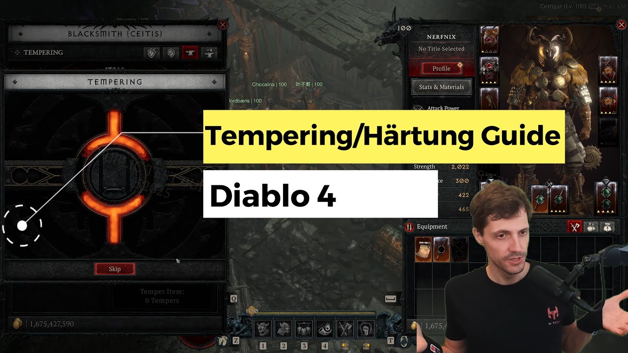 Diablo 4: Tempering/Härtung Guide (Items craften) - YouTube