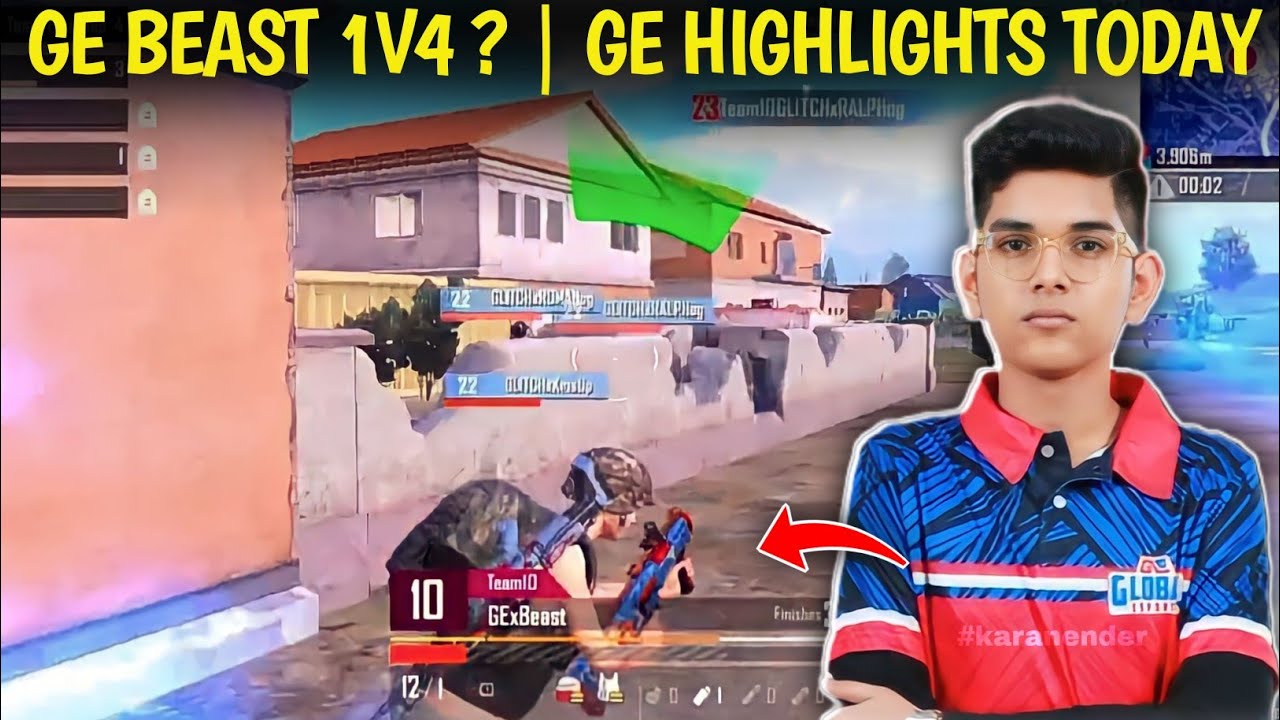 GE BEAST 1V4 ? 😱 GLOBAL ESPORTS HIGHLIGHTS 🤯 BEAST ON FIRE 🔥 BGMI - YouTube