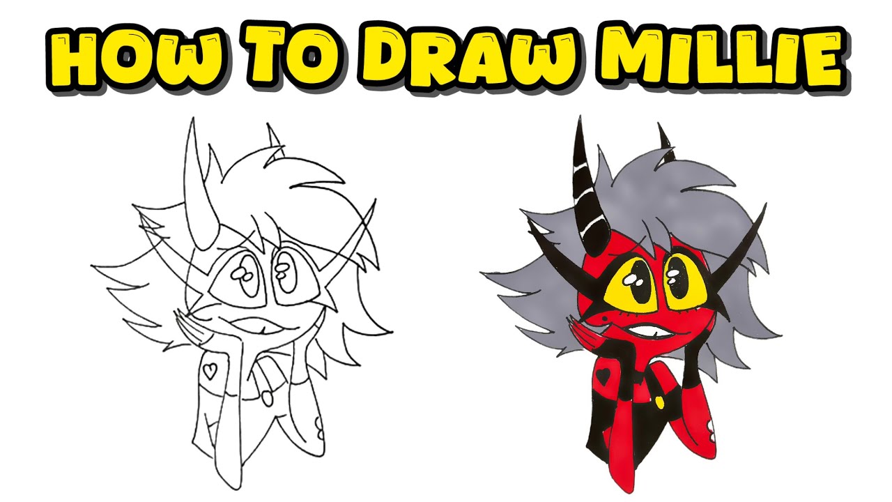 How to Draw Millie Knolastname from Helluva Boss (Hazbin Hotel) Quick ...