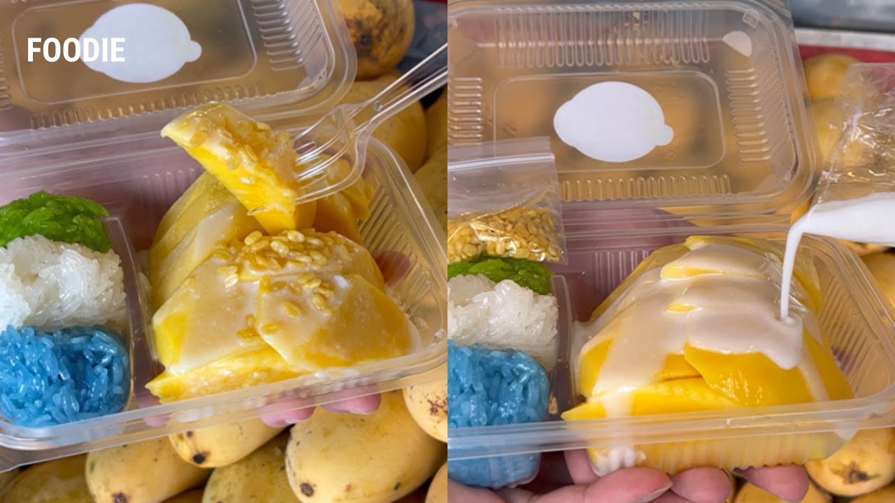 Famous Mango Sticky Rice in Bangkok! Must Have when you're here! - YouTube