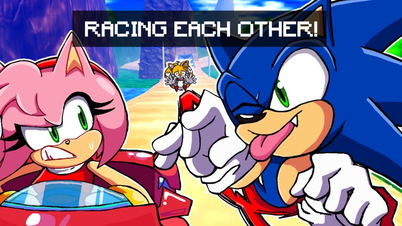 Racing In Sonic Recharge ROBLOX - YouTube