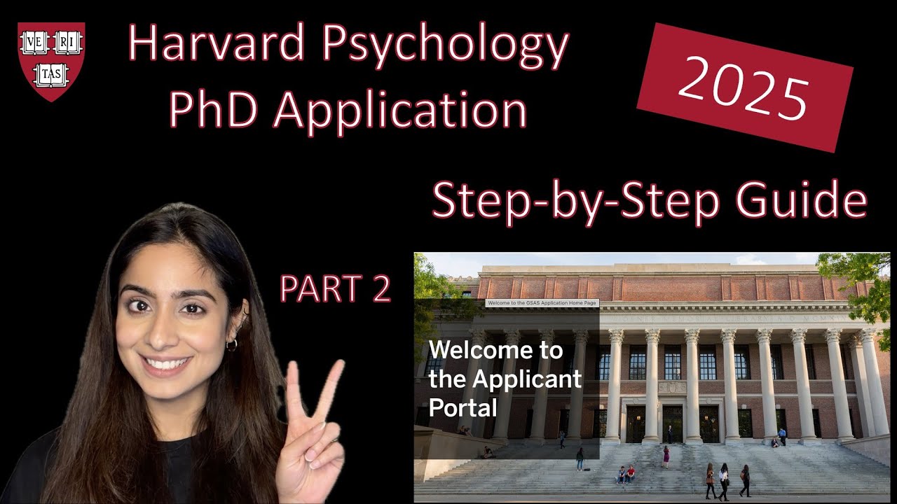 2025 Harvard Psychology PhD Application: Step-by-Step Guide PART 2 ...