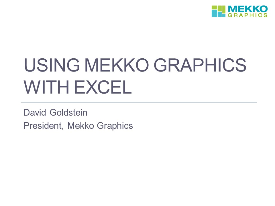 Using Mekko Graphics With Excel - YouTube