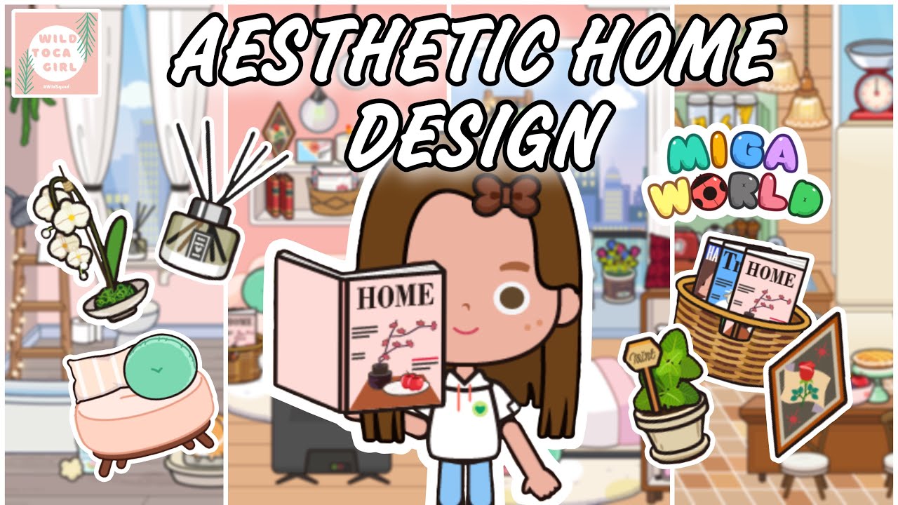 AESTHETIC HOME DESIGN 🤎🌿 MIGA WORLD 🌎 - YouTube