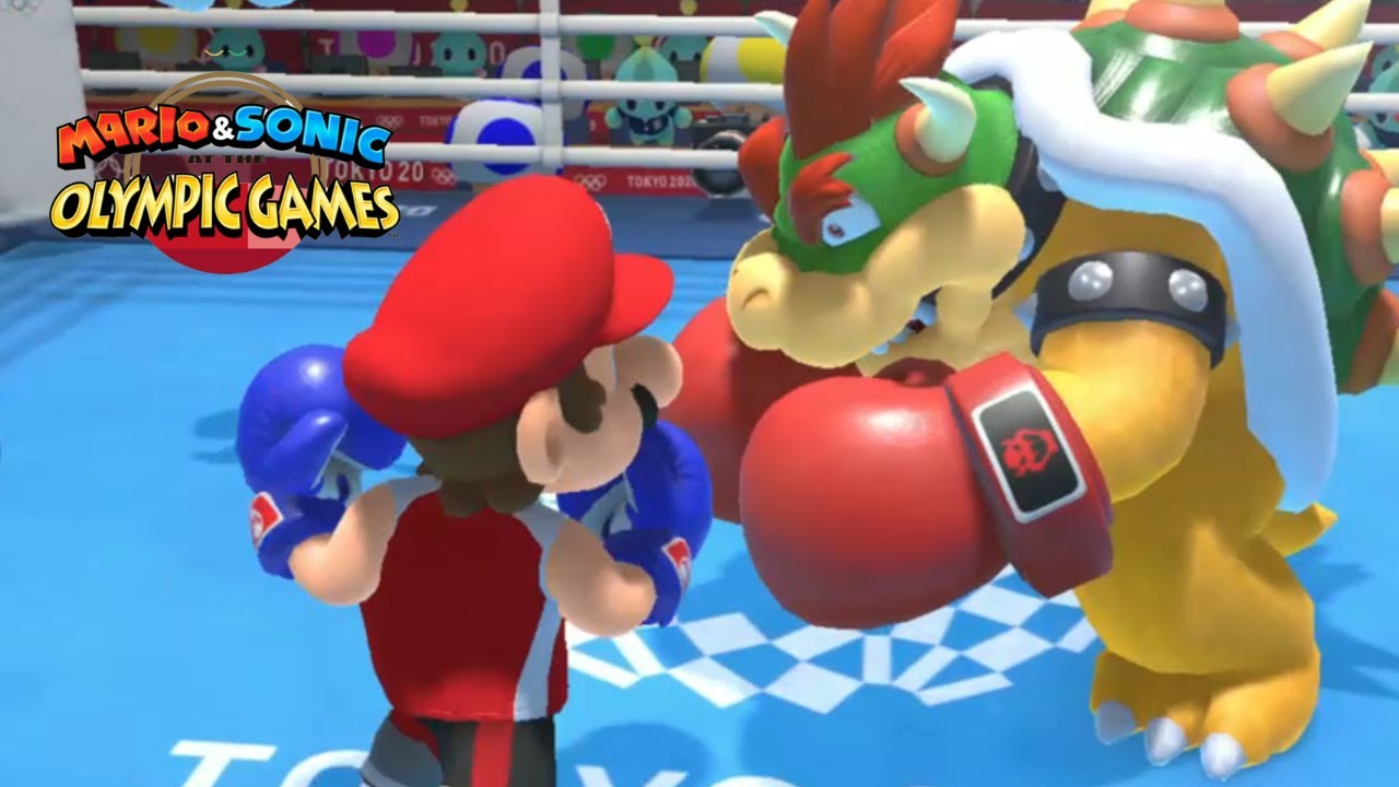 Mario & Sonic At The Olympic Games Tokyo 2020 Boxing Mario Bowser Luigi ...