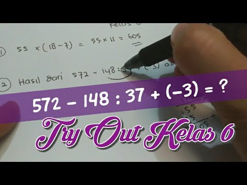 Soal Try Out Ujian Sekolah kelas 6 | Operasi Bilangan Bulat
