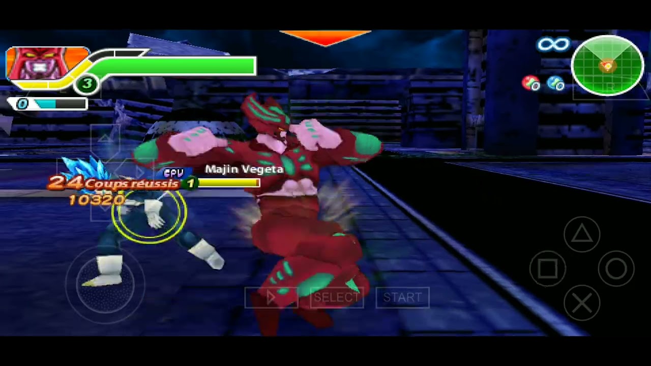 Dragon ball Tenkaichi TT5 Hatchiyak Vs Vegeta SS Blue evolution - YouTube