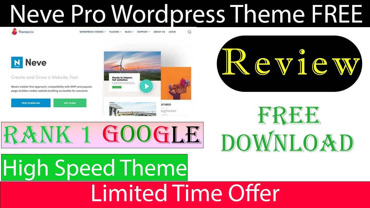 Neve WordPress Theme - Free Download | Free and Pro Features Explored (2022) - YouTube