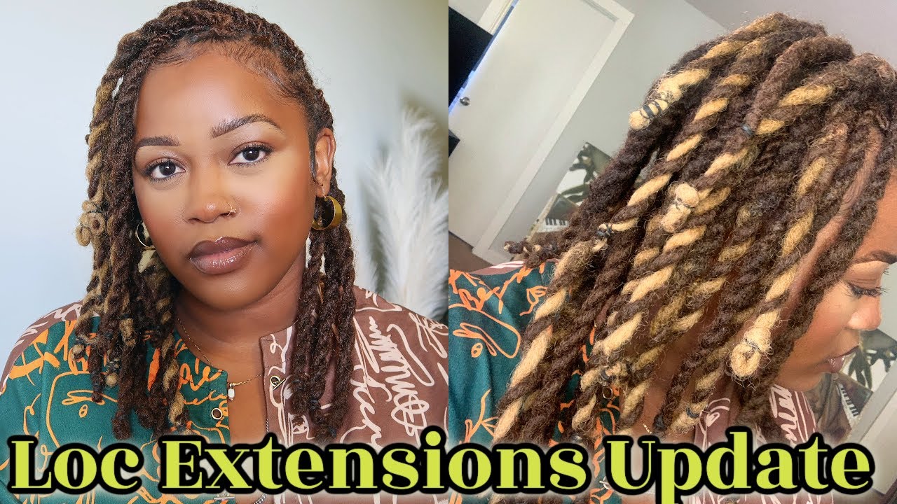 LOC EXTENSIONS - 1 MONTH UPDATE ::: SLIPPING?? LOCS FALLING OUT?? - YouTube
