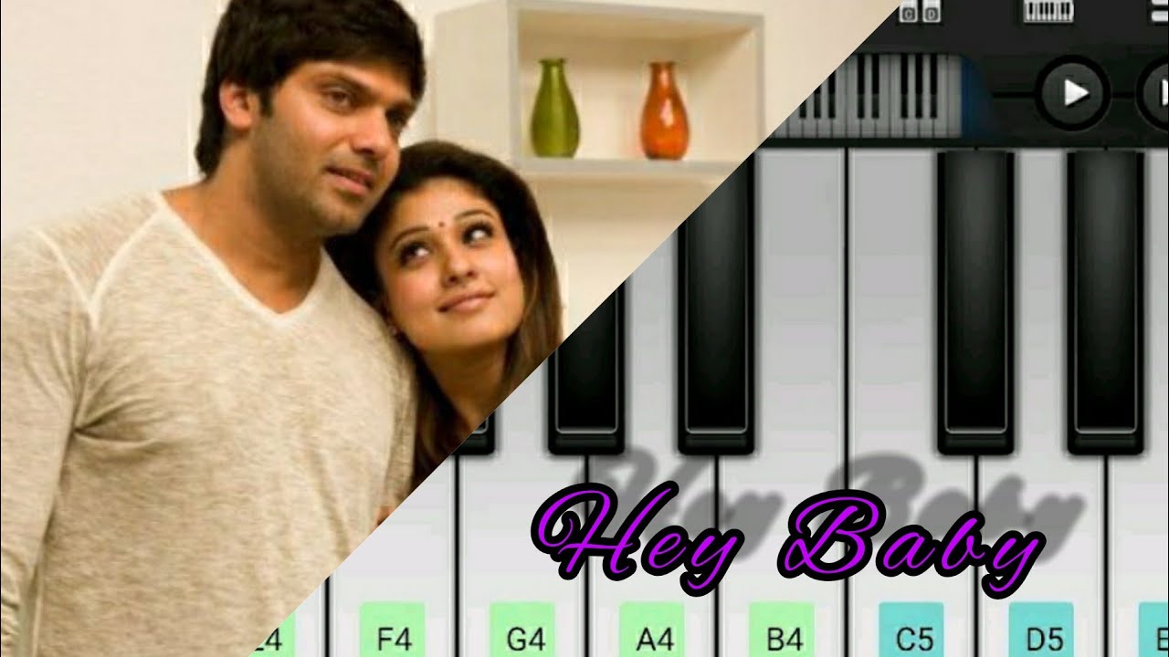 Hey Baby | Raja Rani | Gv prakash | Arya , Nayanthara | easy tutorial ...