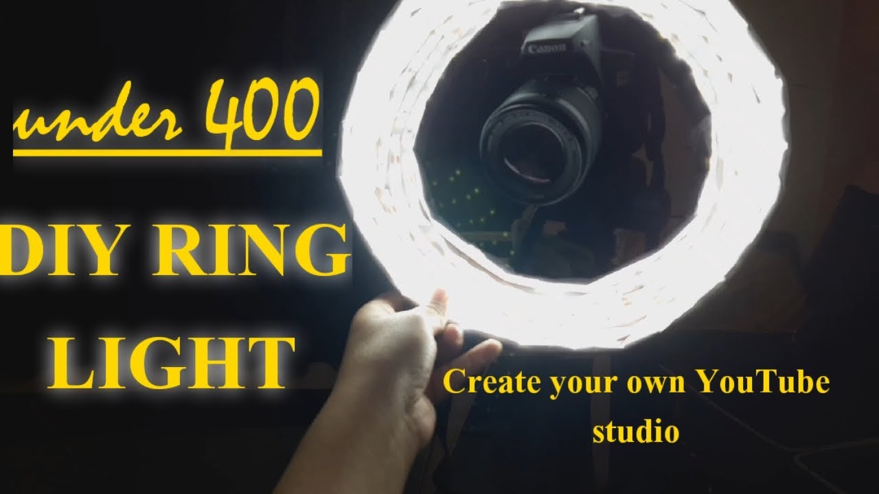 DIY ring light ! How to make ring light with LED STRIP at home for ...