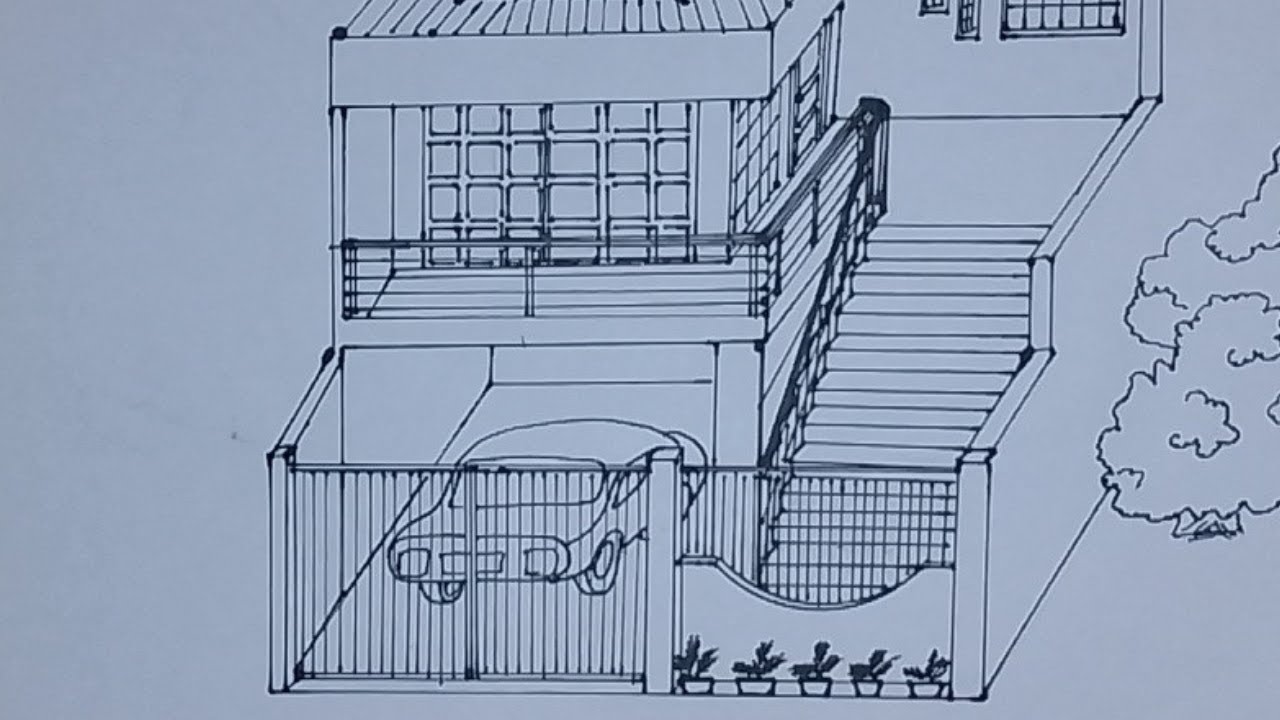 How to draw a house|easy level house drawing|tiny house drawing #house ...
