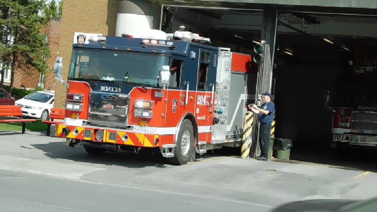 MONTREAL FIREFIGHTERS RESPONDING FROM STATION 4 - 5/22/19 - YouTube