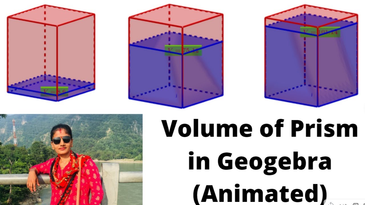 Volume of prism in Geogebra Animated - YouTube