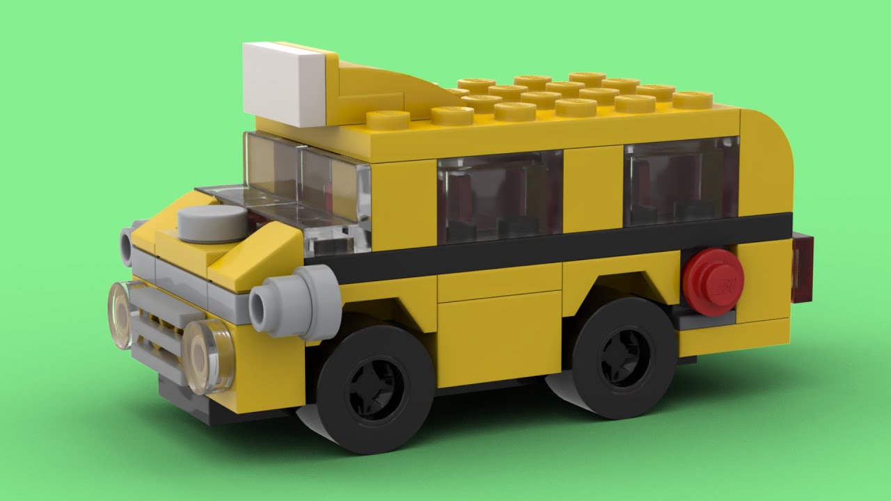 Build with Studio 2.0 - LEGO Mini School Bus - Tutorial - YouTube