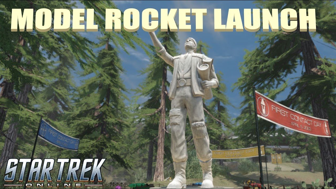 Star Trek Online - Model Rocket Launch, First contact day TFO - YouTube