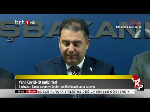 Başbakan Ersan Saner basın açıklaması yapıyor -30 Aralık 2020