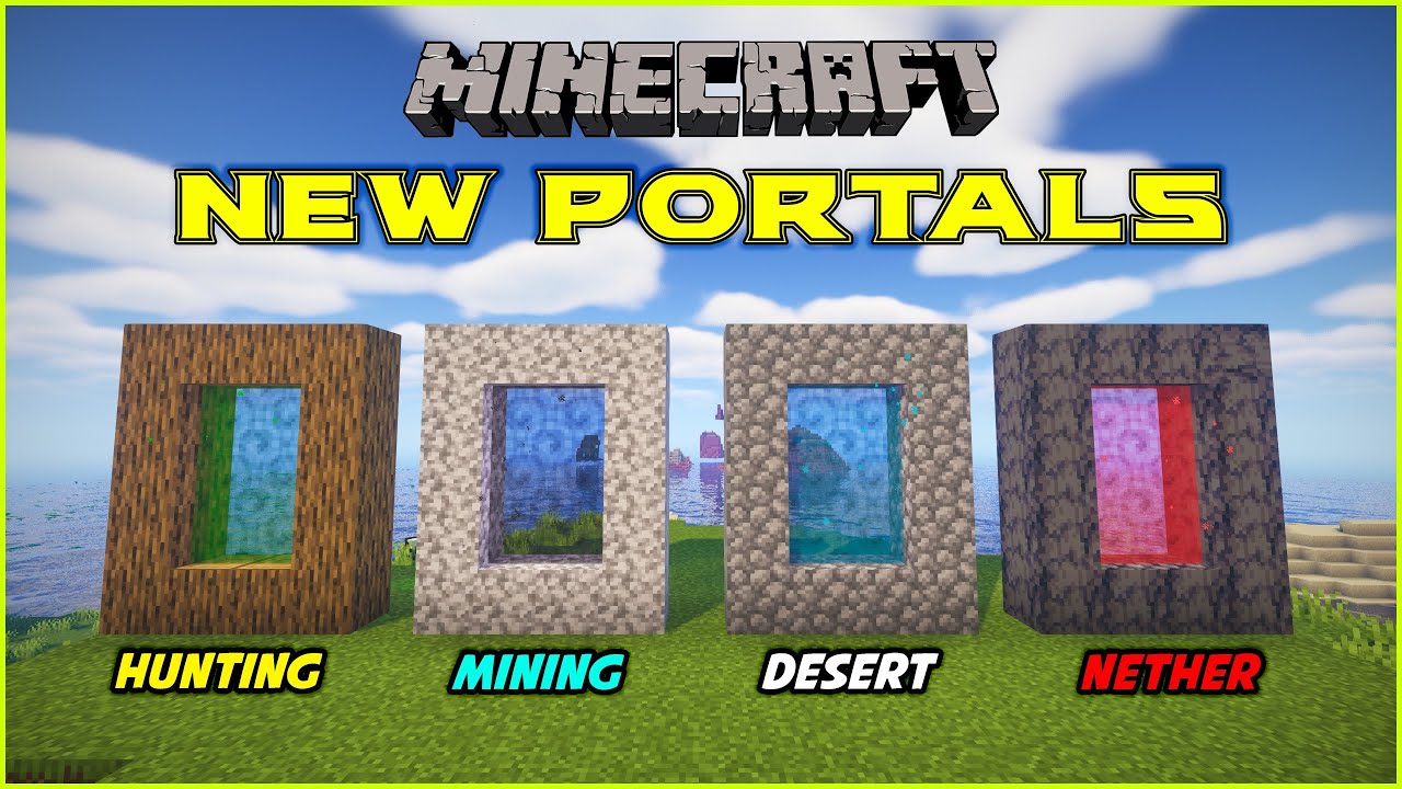 New Portals In Minecraft | Minecraft Mods | THE COSMIC BOY - YouTube