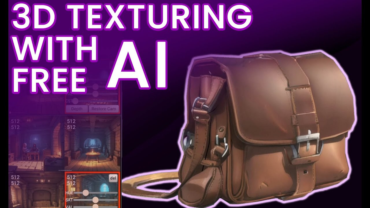 StableProjectorz v 1.0 - Texturing a bag (Workflow example) - YouTube