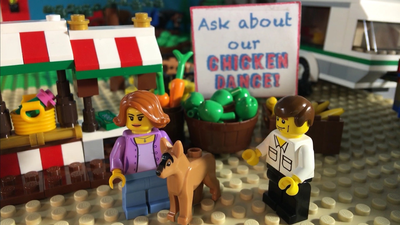 LEGO Chicken Dance! STARRING: Chicken Suit Guy - YouTube