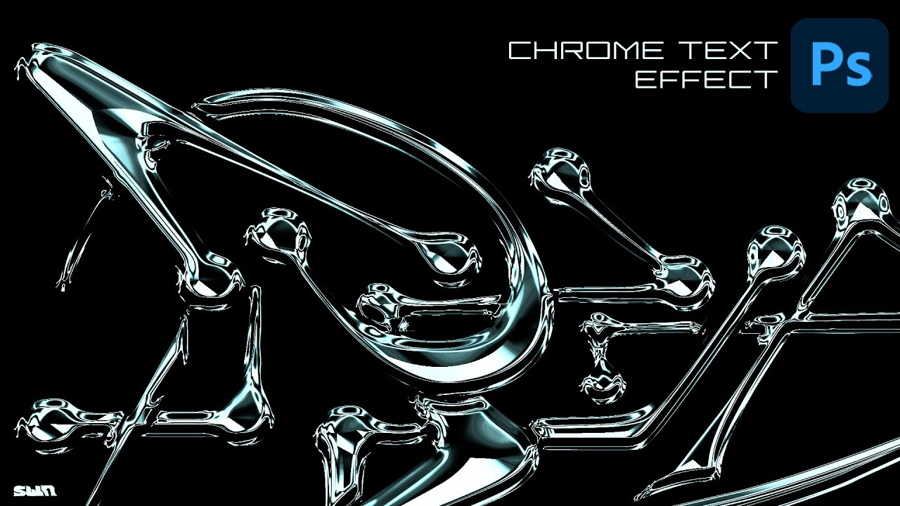 Chrome Text Effect Tutorial - YouTube