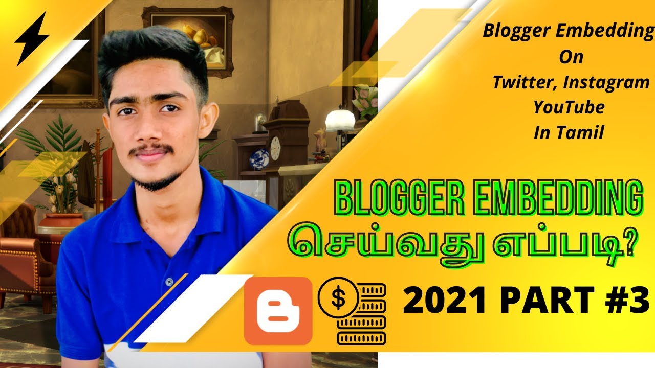 How to Blogger Embedding On Twitter, Instagram, YouTube In Tamil | More ...