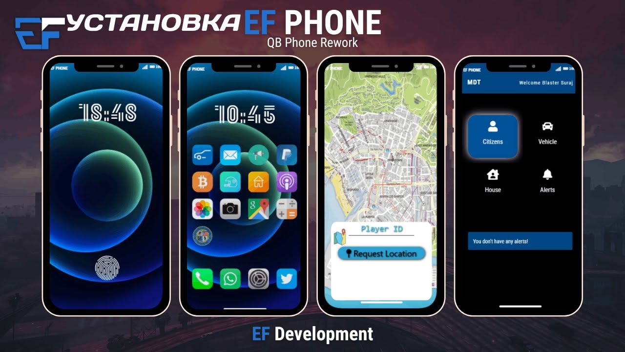 УСТАНОВКА ТЕЛЕФОНА EF-PHONE НА QB-CORE - YouTube
