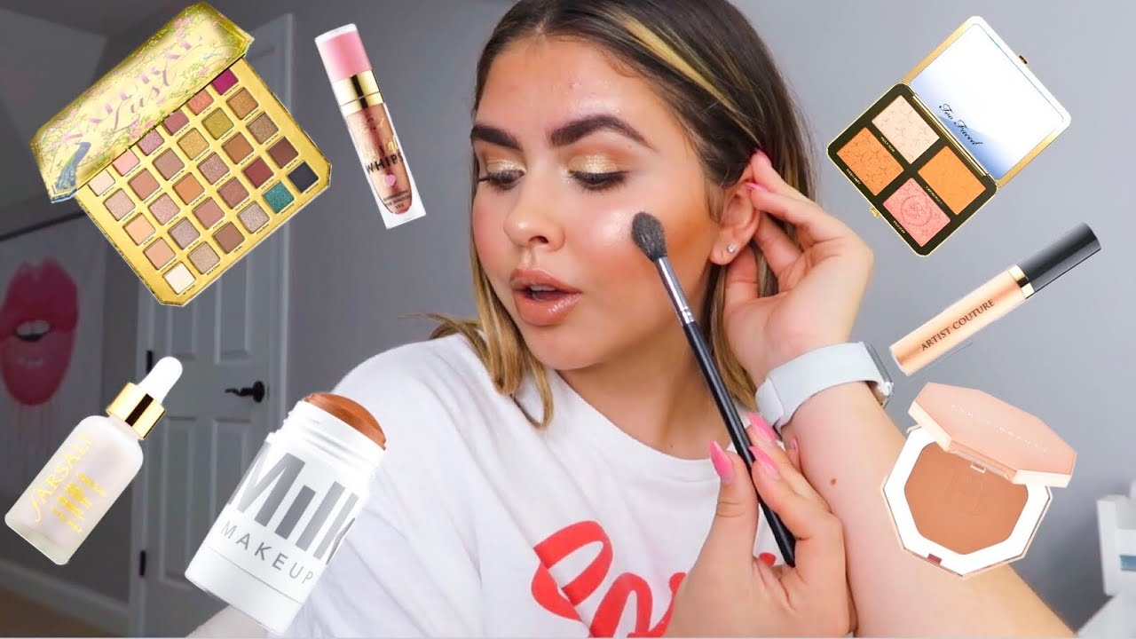 FULL FACE USING NEW MAKEUP FROM SEPHORA! *SUMMER 2019* - YouTube
