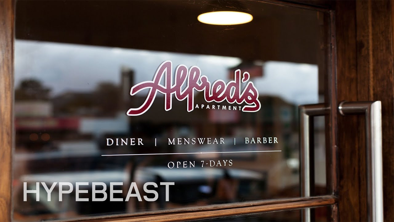 Alfred's Apartment Brings Menswear, Barber, and Diner into One - YouTube