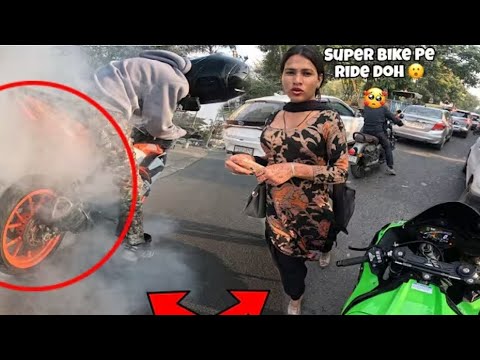 Bike dekh kar ho gyi impress 😱😮 raja dc purchase zx10r 😮😱 - YouTube
