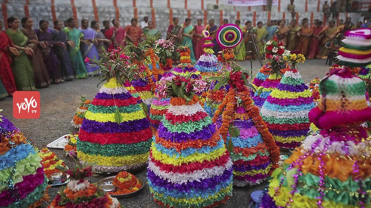 Tangedu Poolalla Tallive Bathukamma Song By NRI Janardhan || Bangaru ...