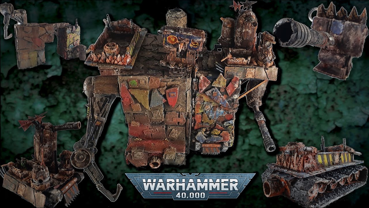 Warhammer 40,000 Scratch Build Ork Gargant Operation Combination - YouTube