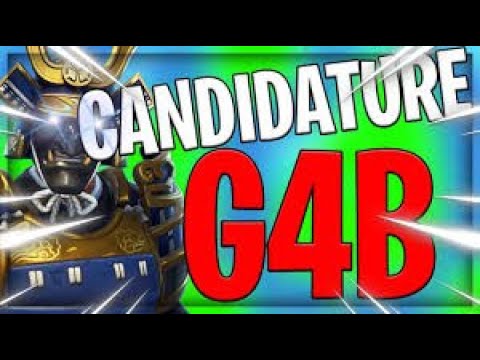 CANDIDATURE G4B Build/Edit - YouTube