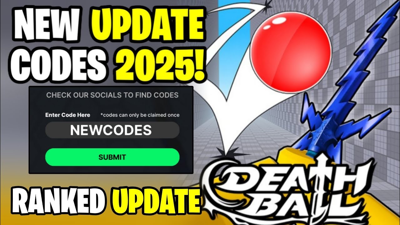 *NEW* ALL WORKING RANKED UPDATE CODES FOR DEATH BALL IN 2025! ROBLOX ...