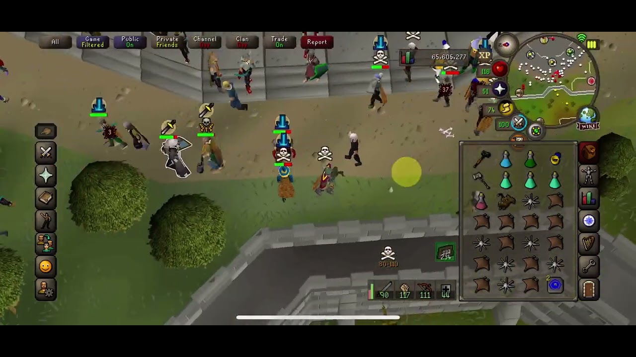 Osrs mobile pking - samurai - YouTube