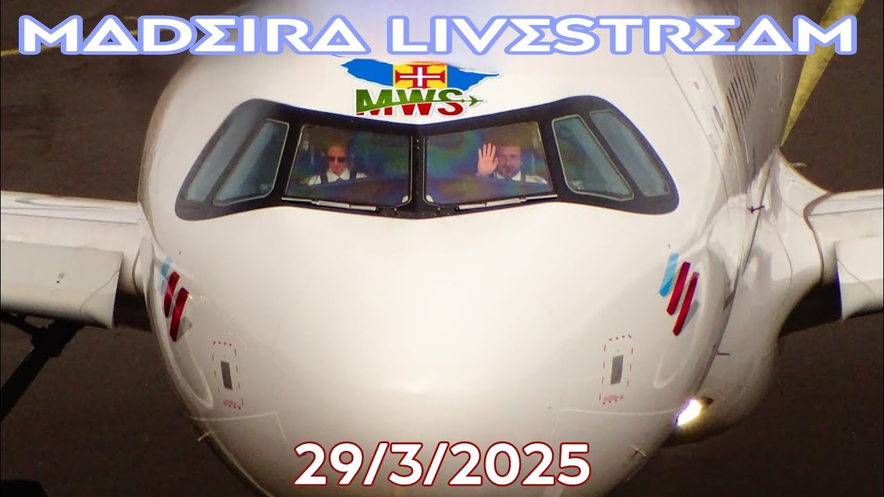 GUSTY WIND LIVE MADEIRA CR7 AIRPORT / LPMA - YouTube