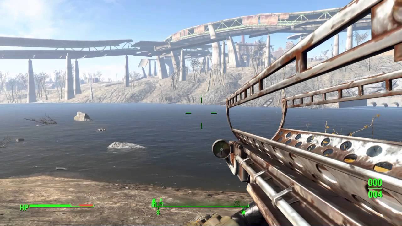 Fallout 4 / What happens when you shoot a Mini Nuke in water - YouTube