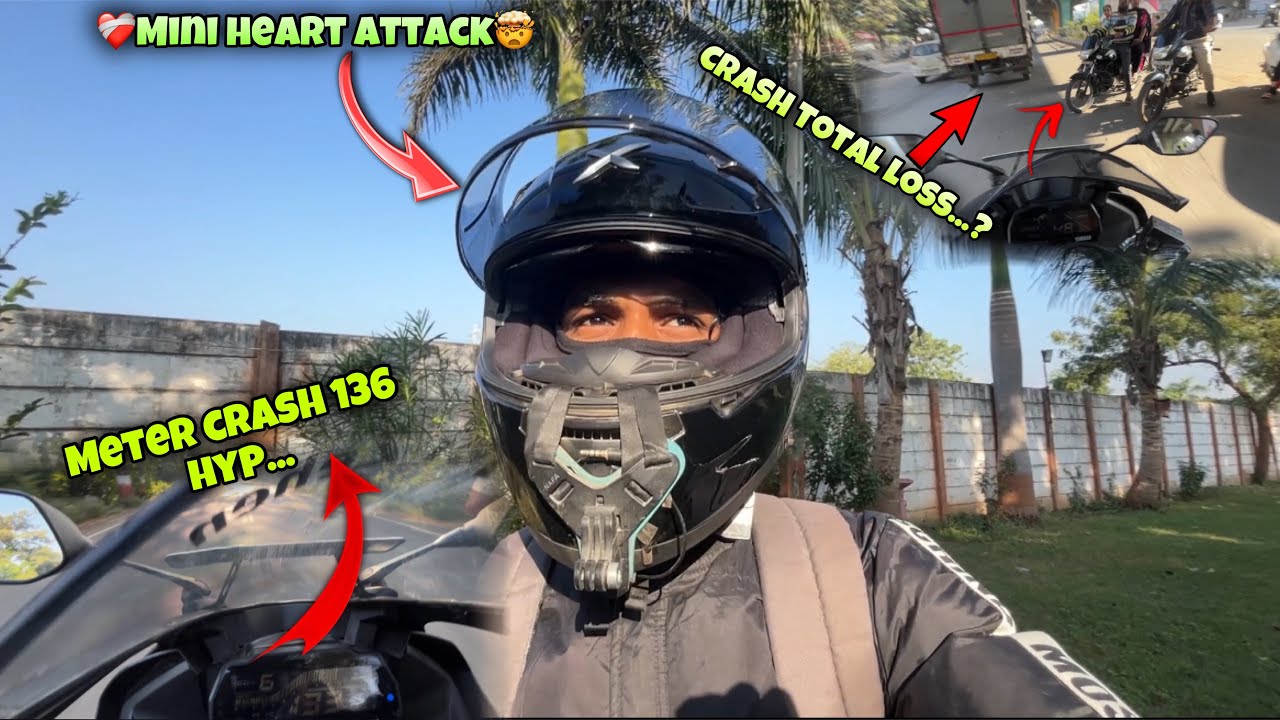 Total loss v3🫨 ( black panther )😭 Crash tempo // hyper ride Vadodara ...