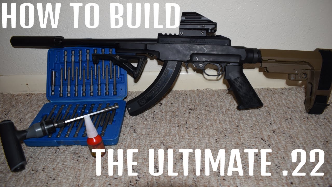 Suppressed PMACA Ruger charger 10/22: Disassembled - YouTube