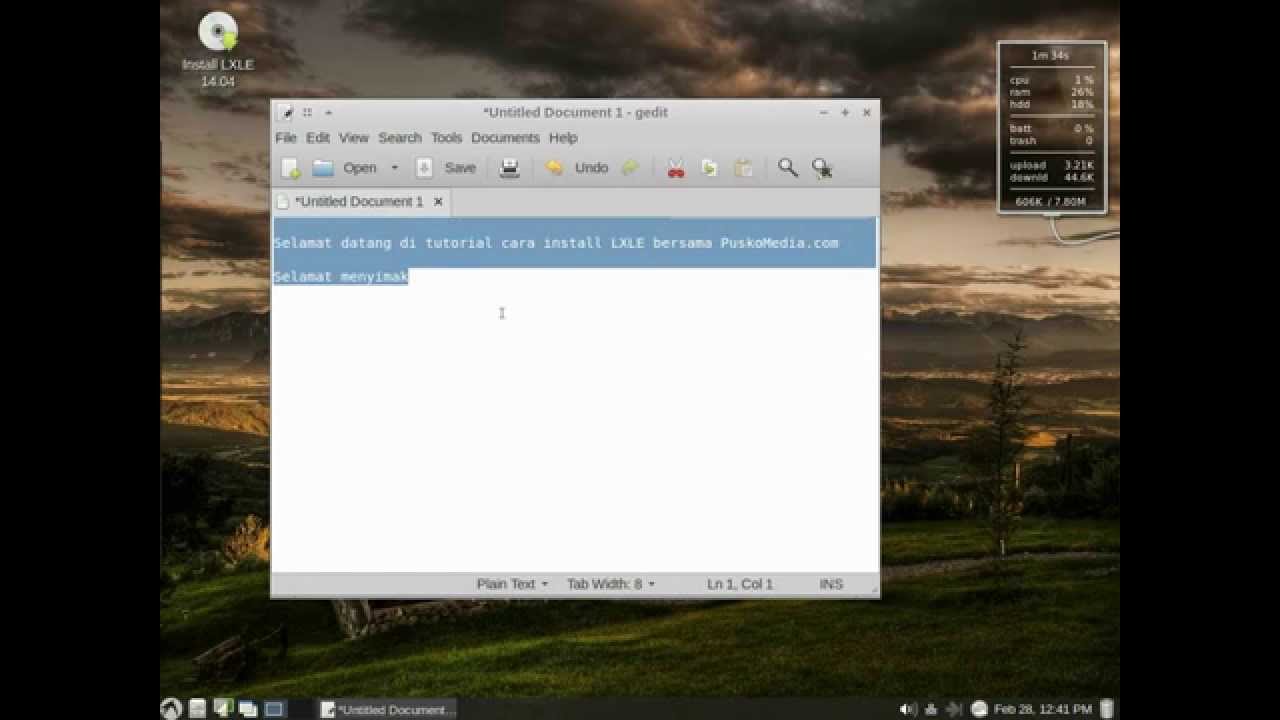 Cara Install Linux LXLE - YouTube