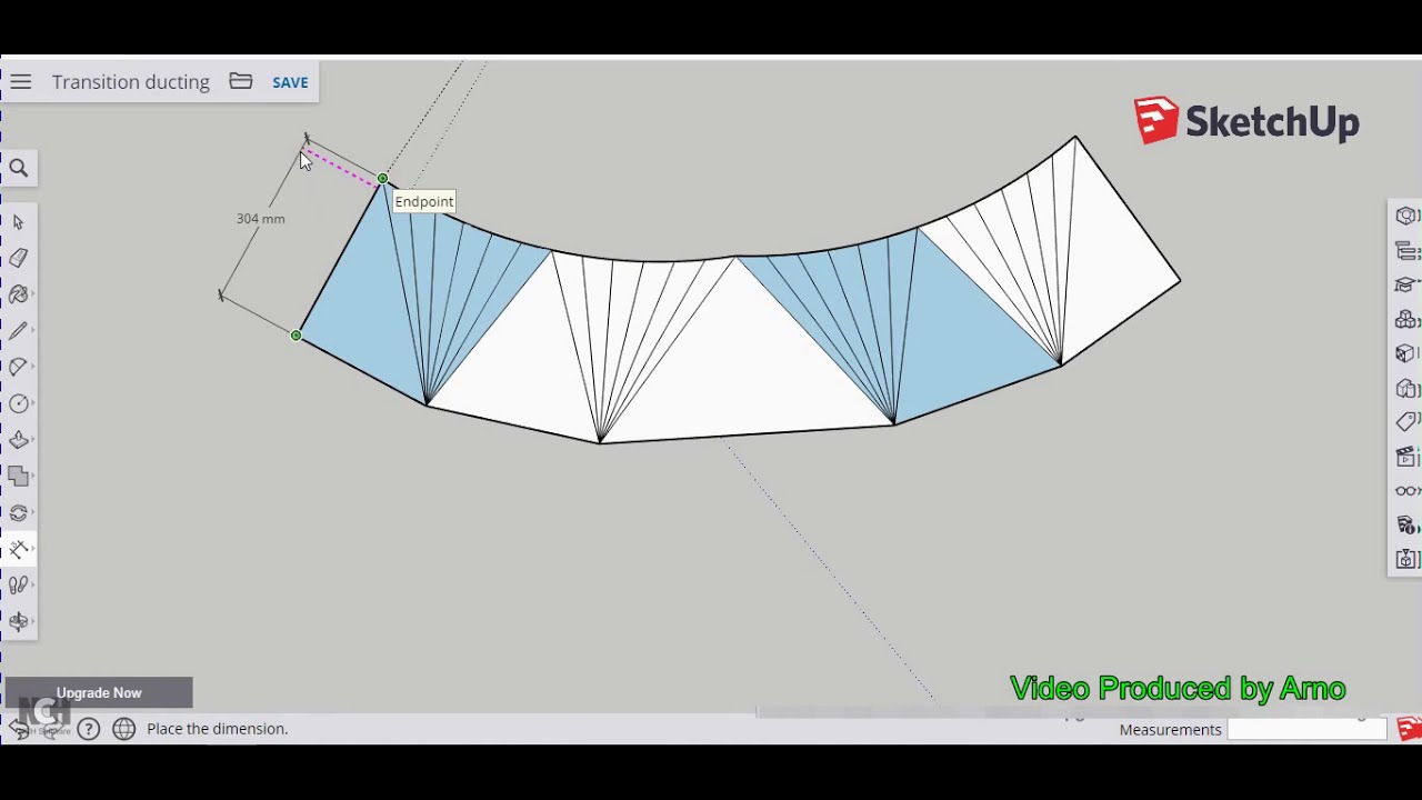 More Than Simplest Way Transition Ducting in Sketchup 1 - YouTube